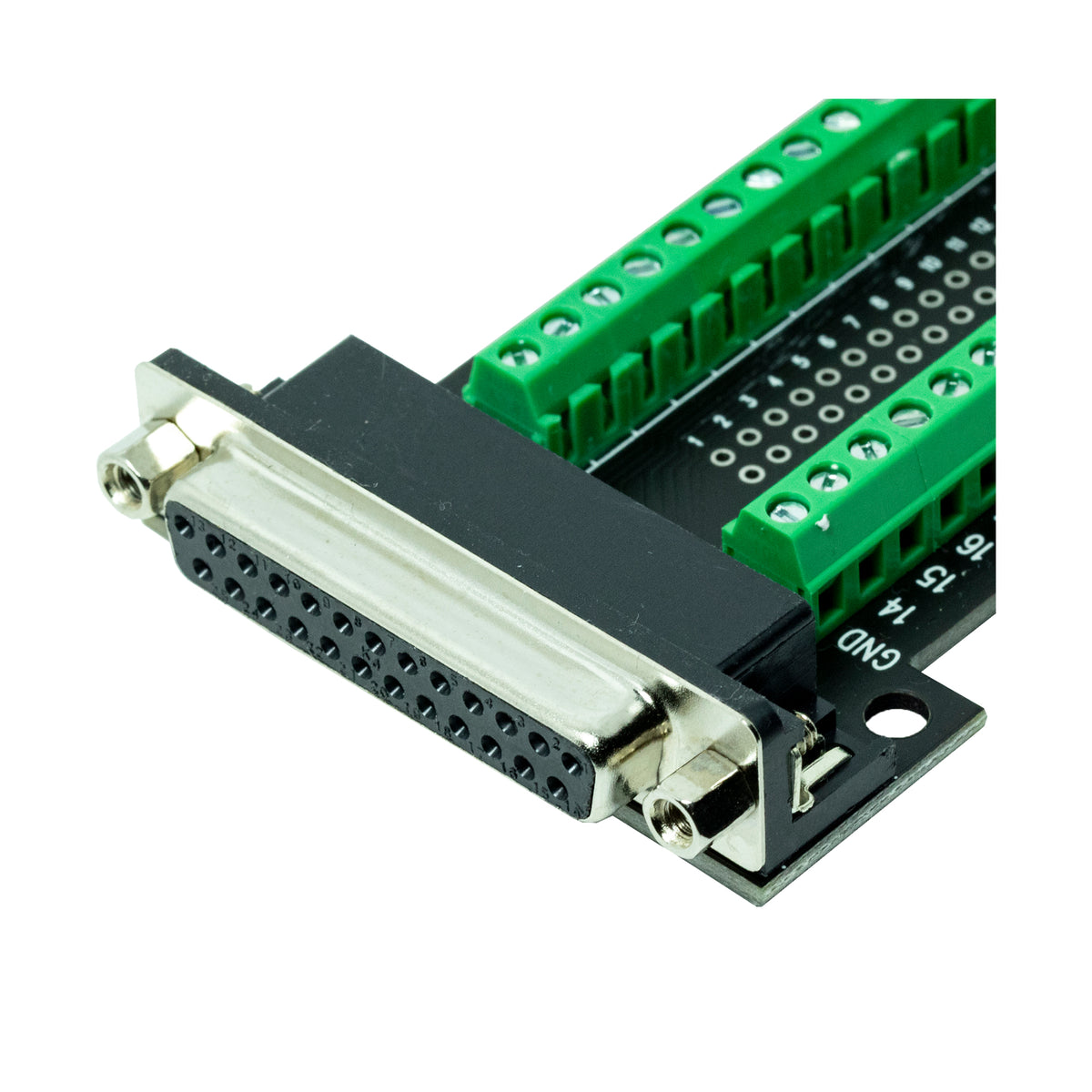 flashtree DB25 Male Adapter Connector D-sub Breakout 25 Pin Connector