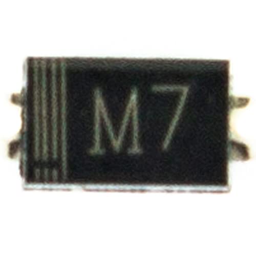 jujinglobal 100PCS M7 Rectifier Diode 1A 1000V SMA/DO-214AC Marking M7 ...